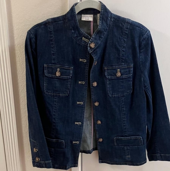Covington | Jackets & Coats | Covington Stretch Blue Denim Jacket ...